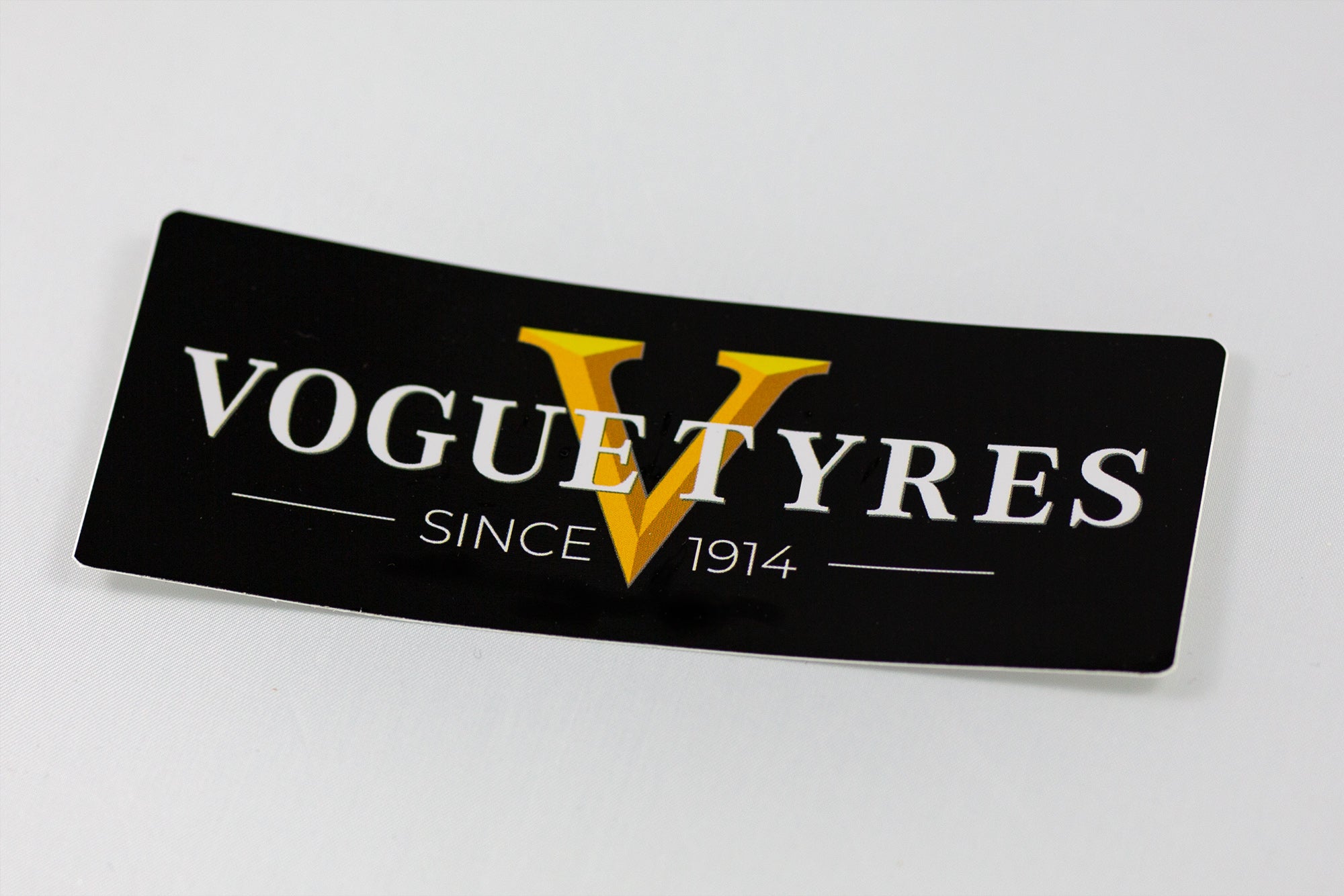 Large Vogue Tyre Sticker 3 Pack - Black